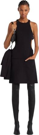 Courr&egrave;ges Femme, Robes, Noir, Taille: 36 FR Short Robes