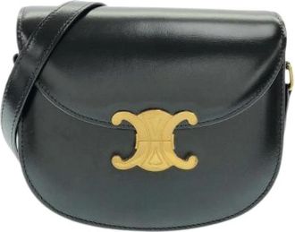 Celine Pre-owned Buzas Claire Calf Shoulder Bag - Femme - Pre-owned - Noir - Taille: ONE Size