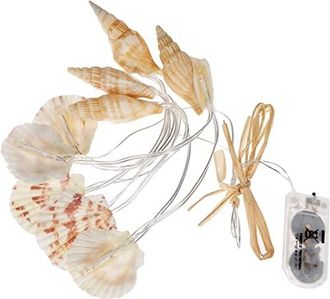 Out of the Blue ootb Lichterkettengirlande, Muscheln, mit 9 warmwei&szlig;en LEDs