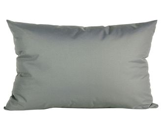 JACK 40x60cm Outdoor Lounge Kissen Dekokissen inkl. XXL-Füllung Wasserabweisend Sitzkissen Garten Stuhl Lotus Effekt, Farbe:Grau