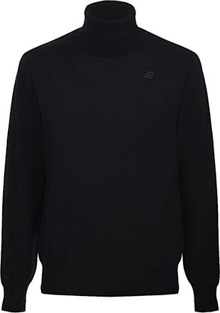 K-Way Homme, Pulls, Noir, Taille: S Dolcevita Henry Merino