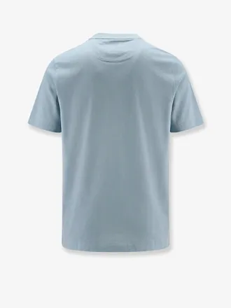HUGO BOSS Mens Cotton T-Shirt Blue T-Shirts And Polos