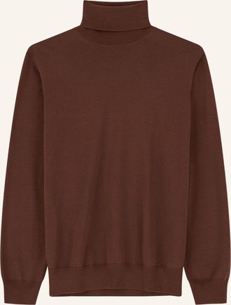 Boggi Milano Boggi Milano Rollkragenpullover Aus Cashmere orange