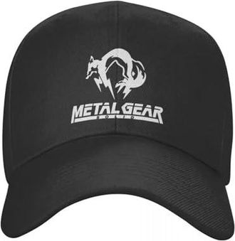Generic Casquette Metal Gear Solid Logo du Jeu Unisexe Style Hip hop Casquette Trucker de Travail Soleil Baseball Ajustable en Polyester pour Les Sports d&eacute;t&eacute; 