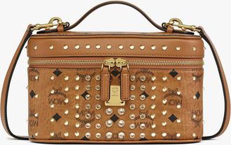 MCM Rockstar Kosmetiktasche in Gold Crystal Visetos