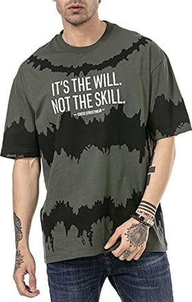 Red Bridge T-Shirt pour Homme à Manches Courtes Oversize Coton Col Rond Vert M