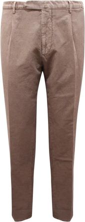 Santaniello Homme, Pantalons, Brun, Taille: 3XL Pantalon en Coton/Lin Evoluto
