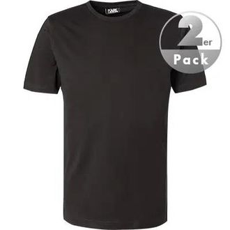 Karl Lagerfeld Herren T-Shirts schwarz Baumwolle
