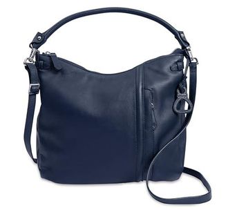 Saddler Julia Sac &agrave; bandouli&egrave;re en cuir v&eacute;ritable de qualit&eacute; sup&eacute;rieure avec poign&eacute;e d&eacute;paule et bandouli&egrave;re, design spacieux zipp&eacute;, poche avant zipp&eacute;e et int&eacute;