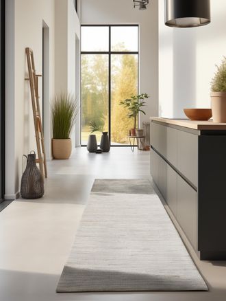 Hanse Home Jute Teppich - Natur Wohnzimmerteppich - Handgewebt & Nat&uuml;rlich - Boho Naturfaser Juteteppich f&uuml;r Wohnzimmer, Schlafzimmer, Esszimmer, Flur, K&uuml;che - N