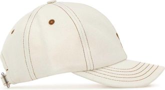 Ami TOBACCOAMIDECOEUREMBROIDERYCAP Baseball Cap - White