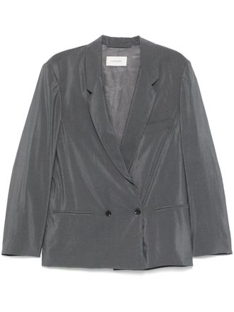Christophe Lemaire blazer à simple boutonnage - Gris