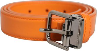 Dolce & Gabbana Leather Belt - Orange