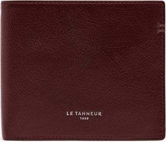 Le Tanneur Portefeuille &agrave; rabat 2 volets Lucien en cuir huil&eacute;