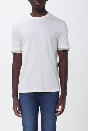 A|X Armani Exchange T-Shirt Homme couleur Jaune Cr&egrave;me