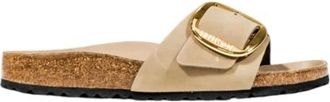 Birkenstock Femme, Chaussures, Beige, Taille: 39 EU Chaussons en cuir confortables pour femmes