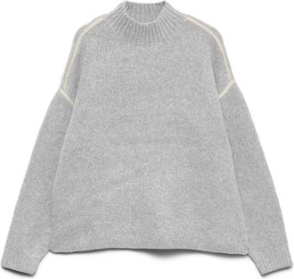 Vero Moda Vmboom Ls Highneck Piping Pullover Noos