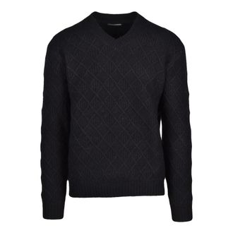 Daniele Alessandrini Maglione a V Pullover - - Knitwear - Herren - Schwarzk - S