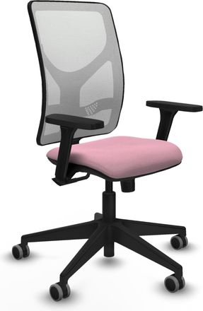 Piqueras y Crespo Drehstuhl in Rosa, mit 3D-Armlehnen, h&ouml;henverstellbare Lendenwirbelst&uuml;tze, ausgestattet mit 3 Positionen und Schneideschaum, mit Rollen von 65 mm, Par