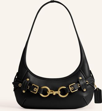 Coach Schultertasche schwarz