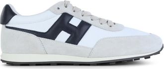 Hogan Low-Top Sneaker - White And Black Leather Sneakers - Gr. 10_5 - in Wei&szlig; - f&uuml;r Damen