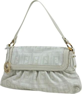 Fendi Pre-owned Sac bandouli&egrave;re Zucca - Femme - Pre-owned - Blanc - Taille: ONE Size
