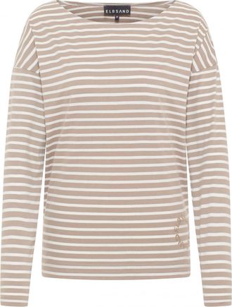 Elbsand Tooske Damen Langarm T-Shirt, Longsleeve mit Bootsausschnitt, locker geschnitten