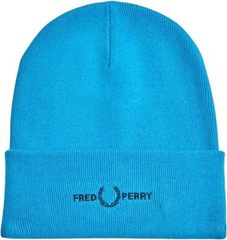 Fred Perry Bestickte Cyber blue M&uuml;tze