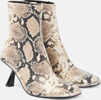 Souliers Martinez Ankle Boots Teo aus Leder