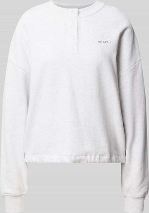 Oh April Boxy Fit Sweatshirt mit Knopfleiste Modell Aven