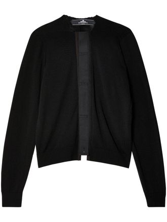 HODAKOVA cardigan en laine &agrave; encolure ronde - Noir