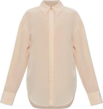 Victoria Beckham Femme, Blouses et Chemises, Rose, Taille: 36 FR Chemise en soie