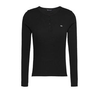 Tommy Hilfiger Baumwoll-T-Shirt in Schwarz