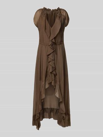Guess Maxikleid aus Lyocell-Mix mit Volants Modell MAELYS