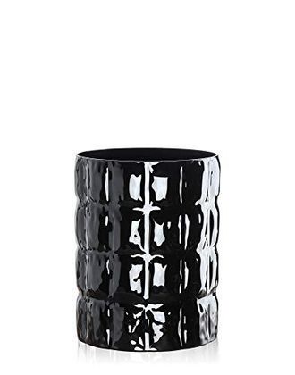 Kartell 1225E6 Vase Matelasse, 30 x 23 cm, glänzend schwarz