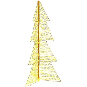 vidaXL Weihnachtsbaum mit 160 LEDs Warmes Wei&szlig; 150 cm Haustier vidaXL
