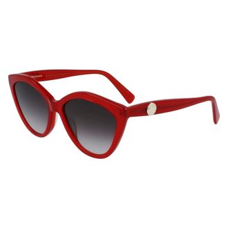 Longchamp Femme, Accessoires, Rouge, Taille: ONE Size Lunettes de Soleil en Ac&eacute;tate Rouge