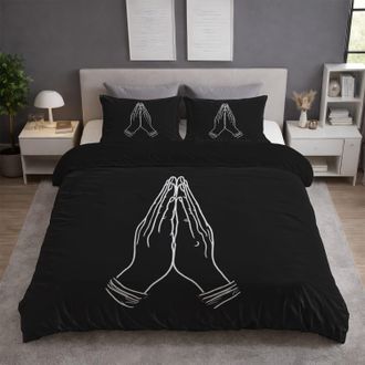 Generic Bettw&auml;sche 140 x 200 cm - Bettbezug Angenehm Leicht Atmungsaktiv - Modedrucke Mikrofaser 2teilig Set mit Kissenbez&uuml;ge 80x80 cm Minimalistisch Kunst Ha