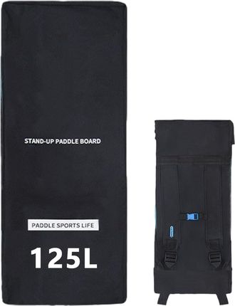 Generico Aufblasbare Rucksacktasche, 125 l, wasserdichter Rucksack für Kajak-Rafting-Boote, für Reisen, mit Schaumstoffpolsterung für eine Paddleboard-Tasche