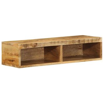 vidaXL Meuble TV mural 80x30x19 cm bois massif de manguier brut vidaXL