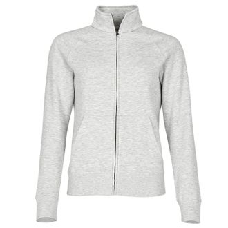 Fruit Of The Loom Lady-Fit Sweat Jacket - Modell 2013 / Heather Grey, XXL XXL,Heather Grey