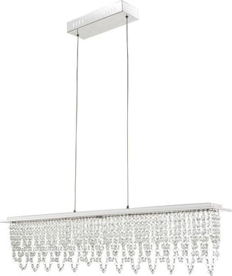 Globo Lighting LED Hänge Leuchte Kristall Pendel Höhe verstellbar Fernbedienung Tageslicht Decken Lampe dimmbar Globo 68405-24H