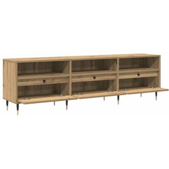 vidaXL Vidaxl - Meuble tv ch&ecirc;ne artisanal 150 x 30 x 44.5 cm Bois ding&eacute;nierie