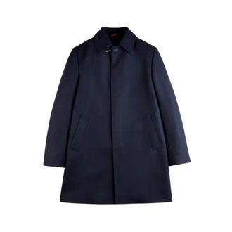 Fay Blauer Lodenmantel mit Haken - - Coats - Herren - Blau - XL