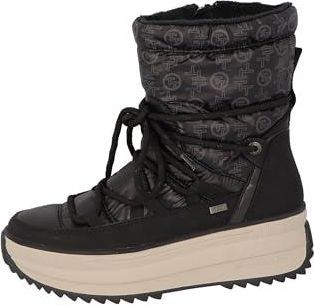 Tom Tailor Femme 6390910005 Botte de Neige, Noir, 40 EU