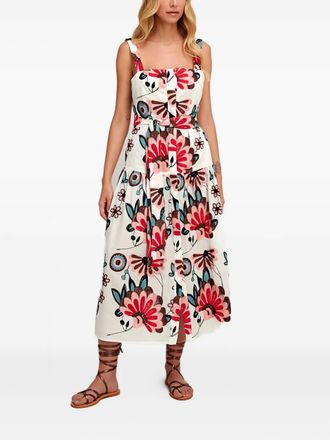 Pearl & Caviar robe à broderies - Blanc