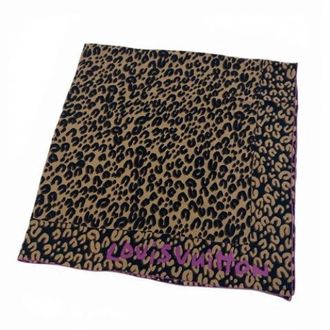 Louis Vuitton Pre-owned Leopard Silk Scarf - - Pre-owned - Damen - Braun - ONE SIZE