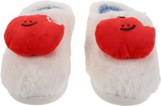 IFUNDOM Pantoufles Hiver Peluche Pomme pour Femmes et Couples Souliers Int&eacute;rieur Doux et Chauds Design Fruit Cartoon Mignon Confort Thermique Toute Saison Sty
