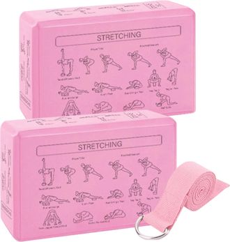 Generic Yoga Übungsblock - 2 Stück Tragbare Anti-Rutsch - Yoga Keil Fitnessgeräte - Für Training Balance Flexibilität Anfänger Erwachsene Heimgebrauch Studio 