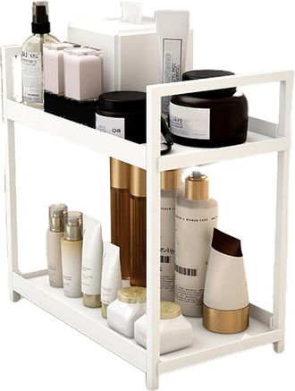 Generic Schreibtisch-Organizer - schlanker vertikaler Aufbewahrungs-Organizer, doppellagiges Regal | Vielseitiger Displayst&auml;nder f&uuml;r K&uuml;che und Bad, Make-up, G